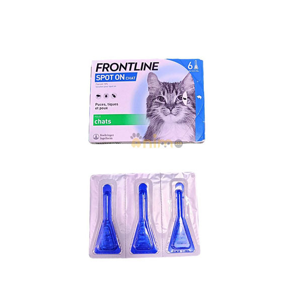 Pipettes Anti-puces, tiques et poux pour chat Frontline